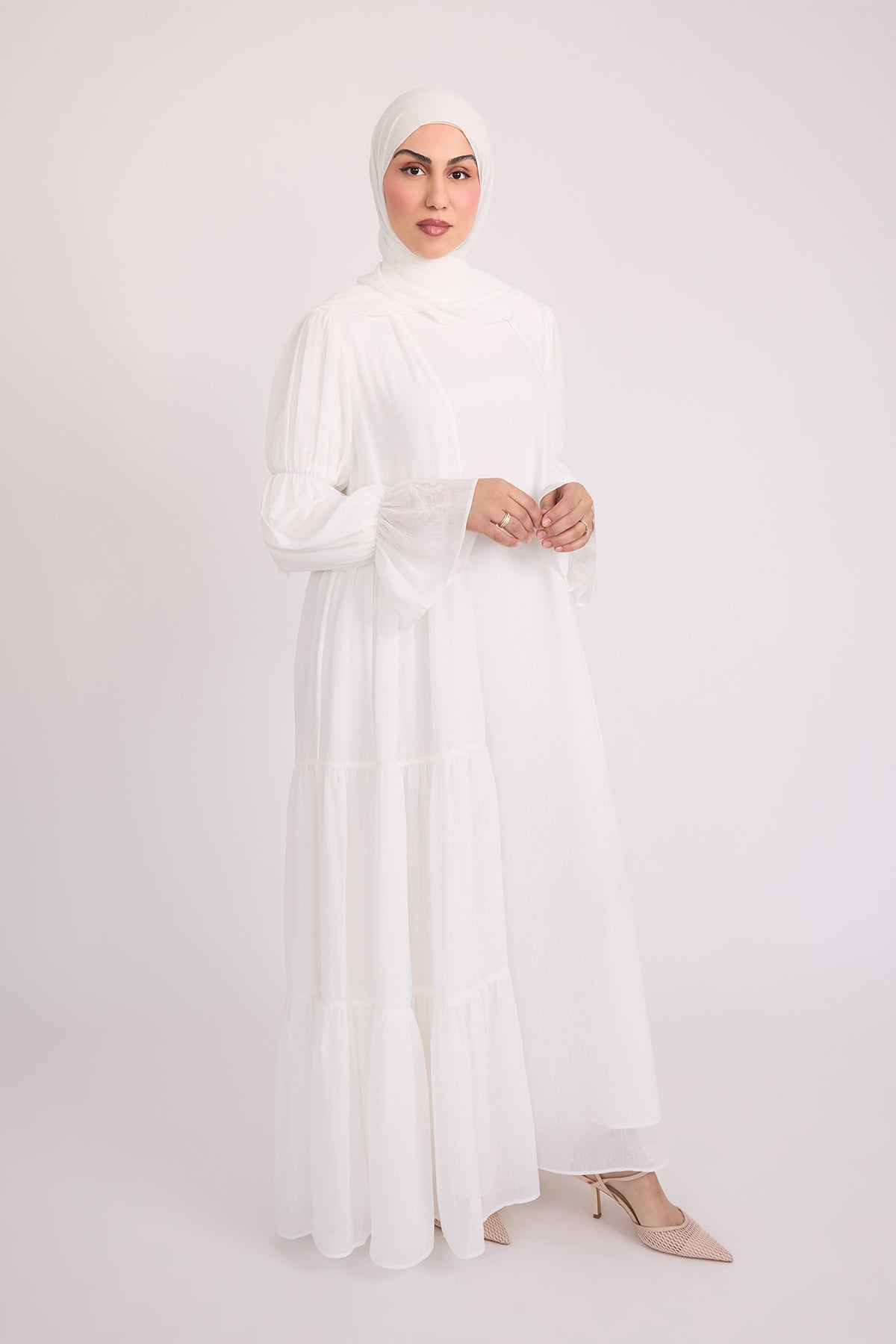 Bohemian Abaya Set Ivory Elegant & Modest for Ramadan – Zahraa The Label