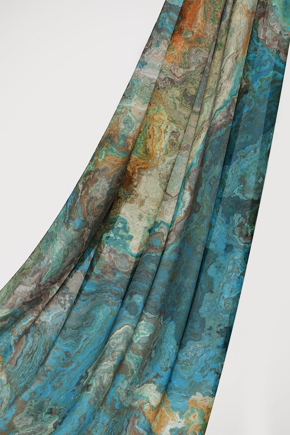 Ember Print Modal Hijab – Zahraa The Label