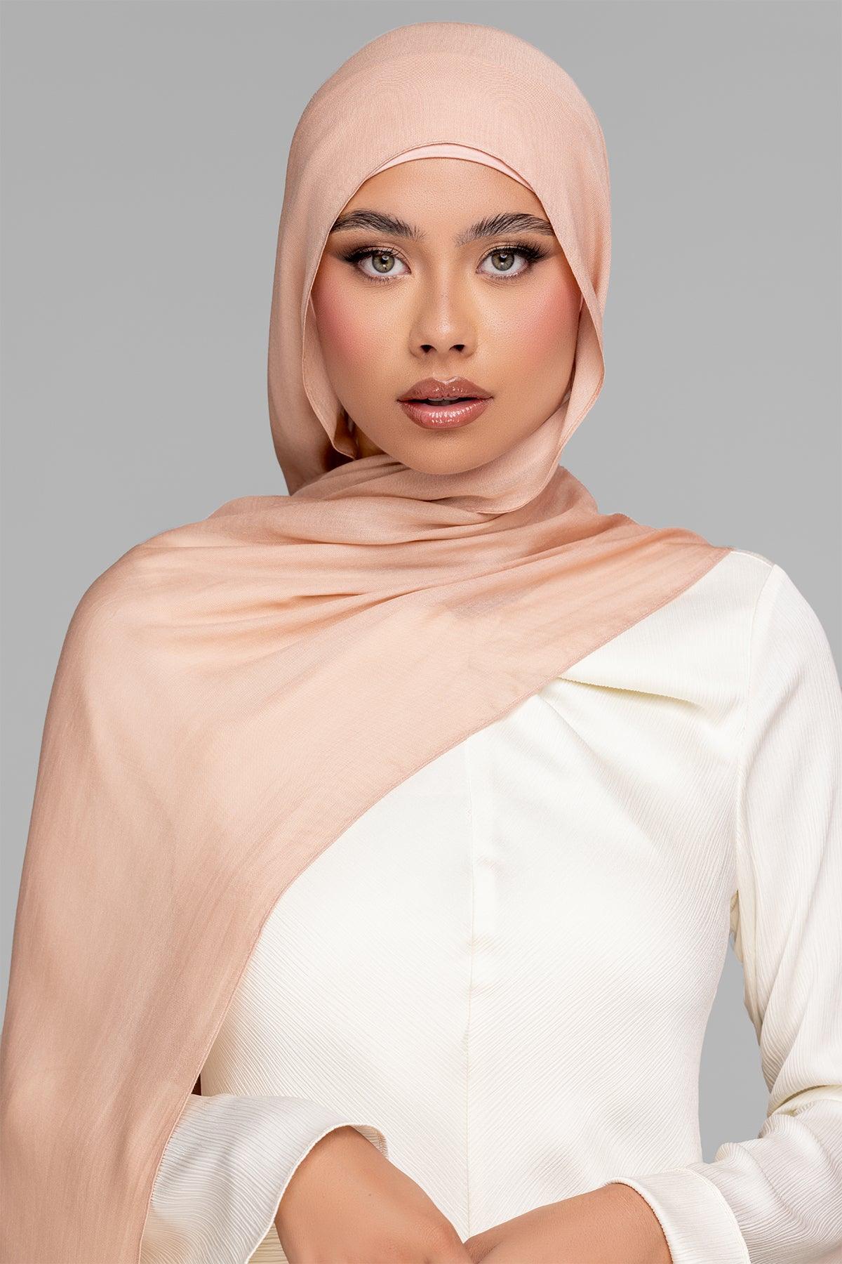Modal Matching Hijab Set- Pink Yarrow – Zahraa The Label