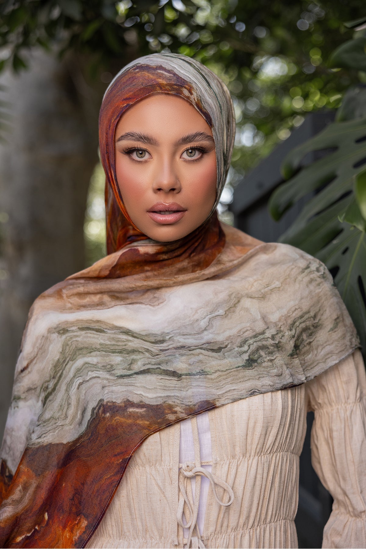 Canyon Print Modal Hijab – Zahraa The Label