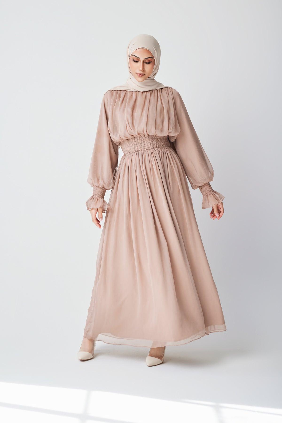 Emilia Dress - Honey – Zahraa The Label