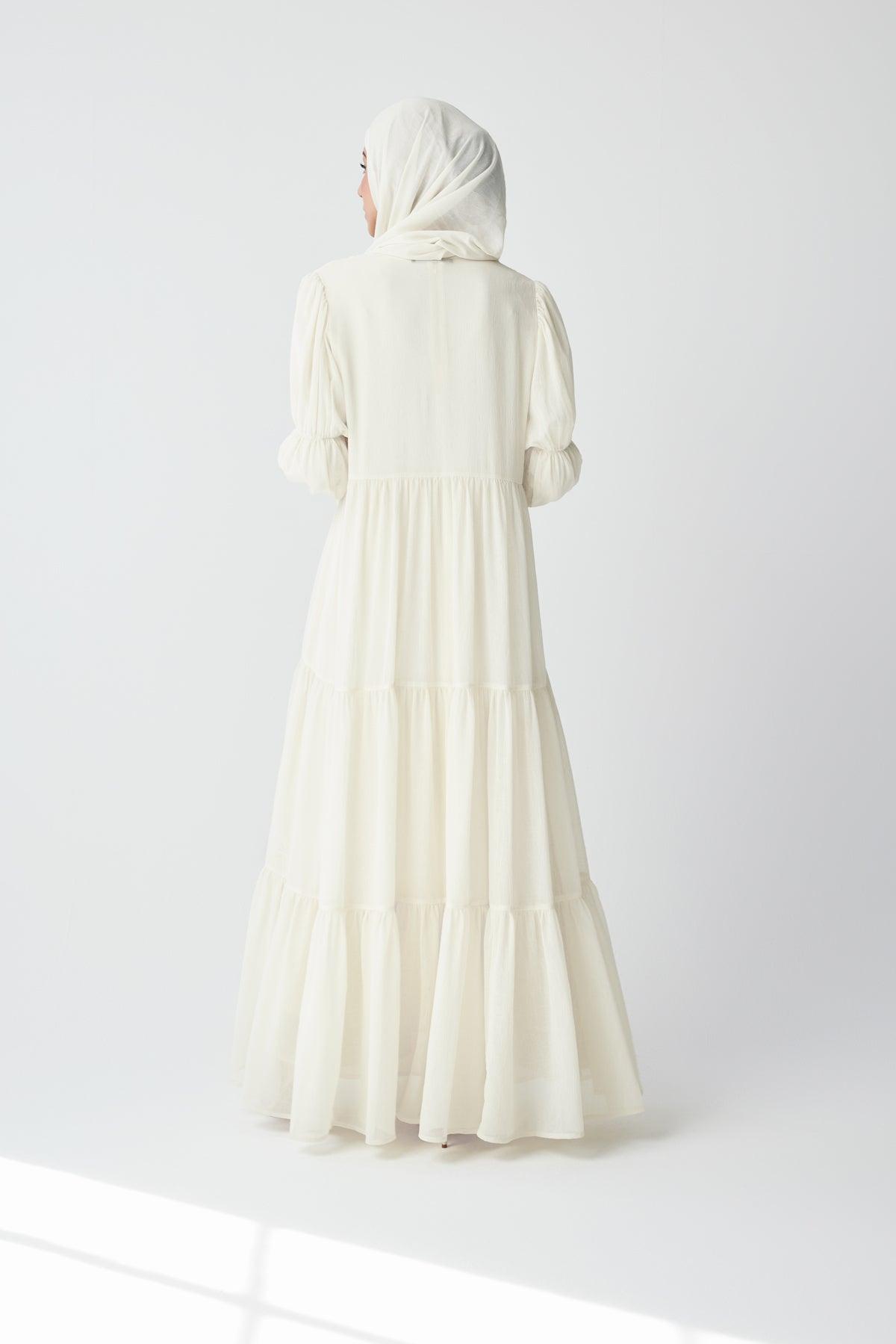 Bohemian Abaya Set - Ivory – Zahraa The Label