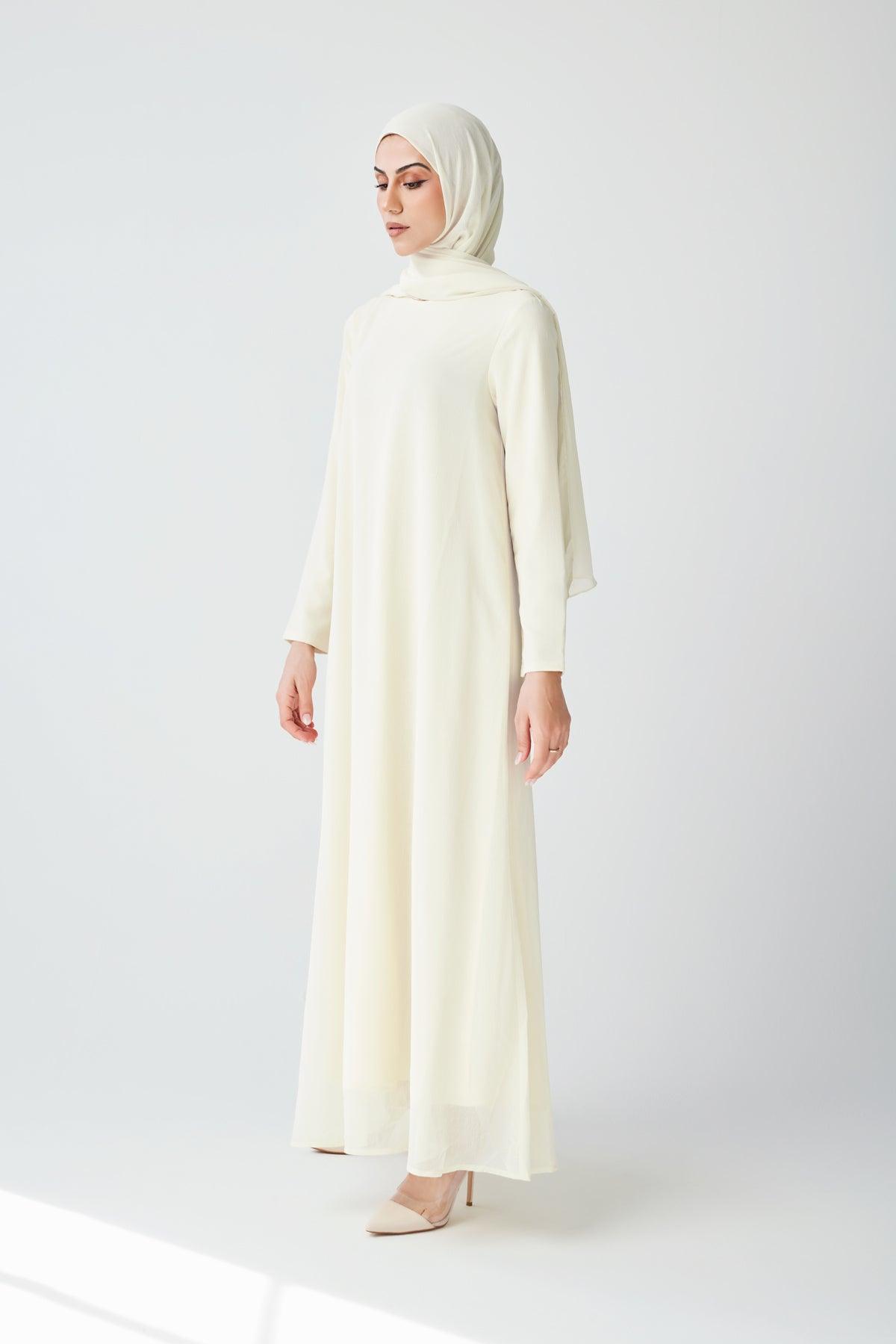 Bohemian Abaya Set - Ivory – Zahraa The Label