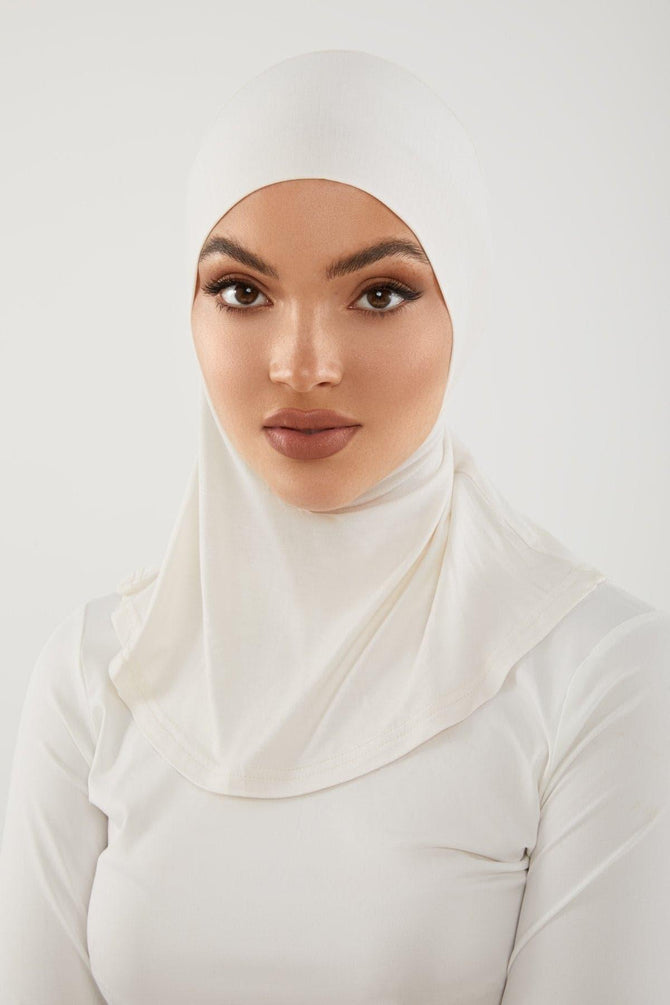 Fatima Neck Cover Hijab- Gardenia – Zahraa The Label
