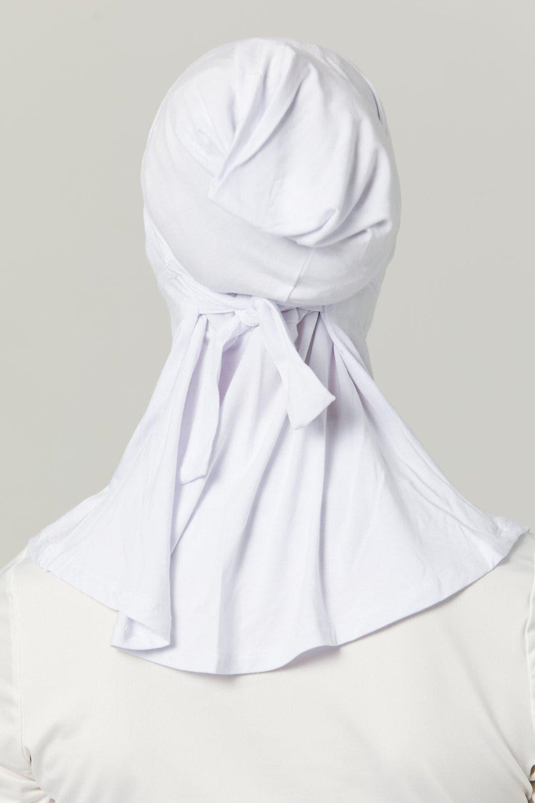 Fatima Neck Cover Hijab -White – Zahraa The Label